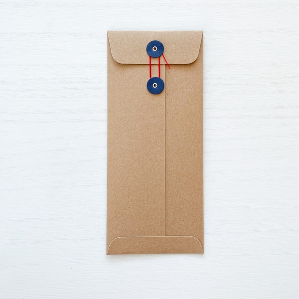String Tie Envelopes - Etsy