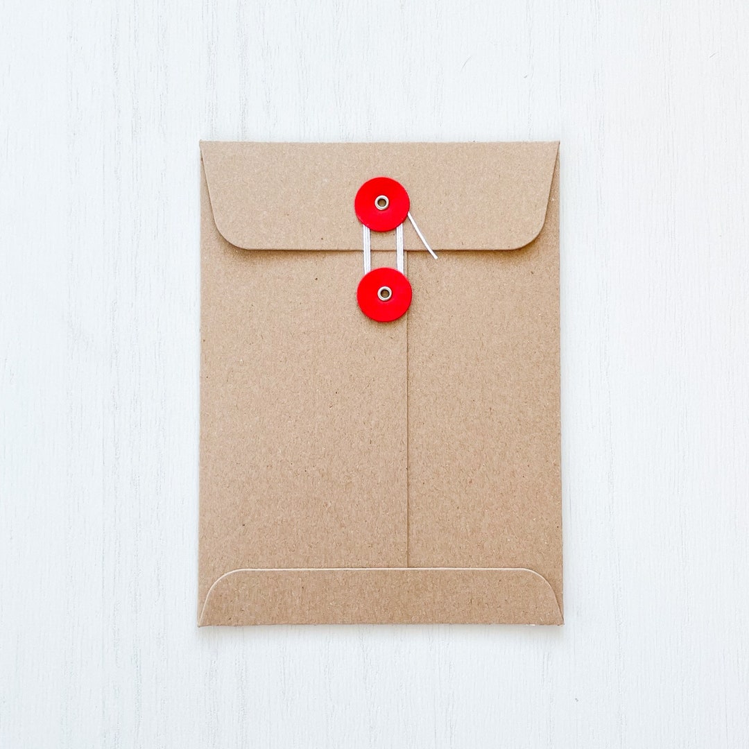 String Tie Envelope Size A-6 L - Etsy