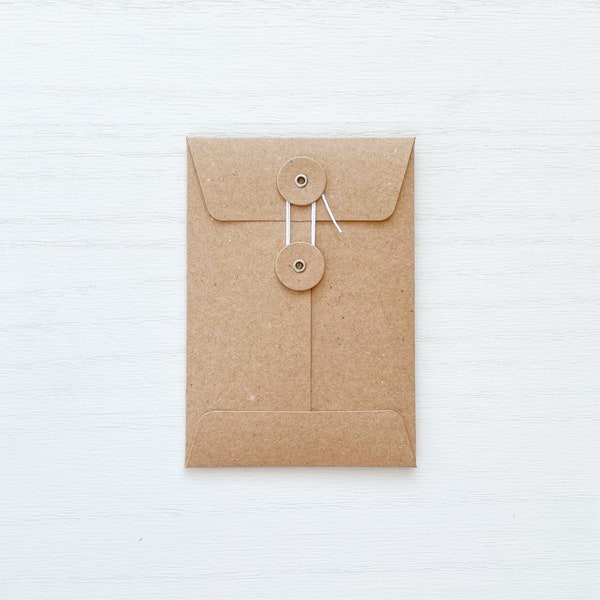String Tie Envelopes - Etsy