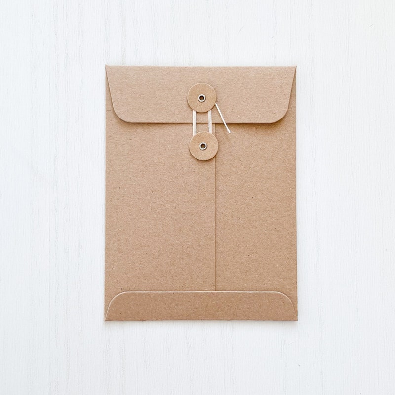 String Tie Envelopes - Etsy
