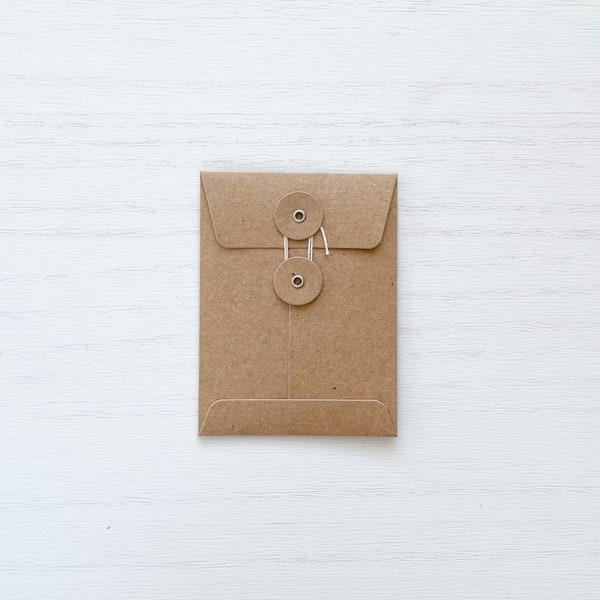 String Tie Envelopes - Etsy