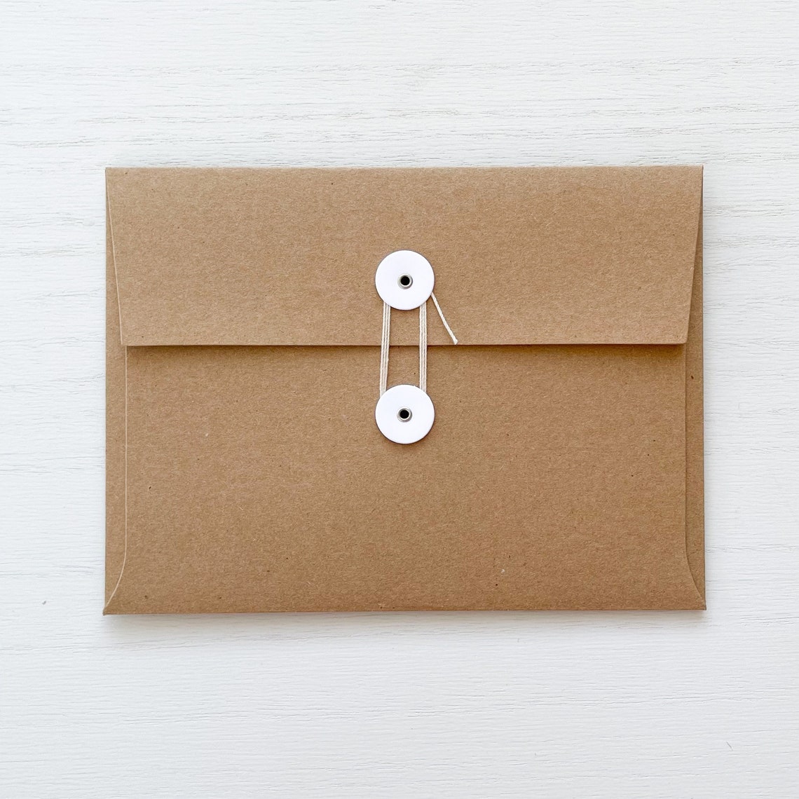 String Tie Envelopes Size A7 Outer Envelope - Etsy