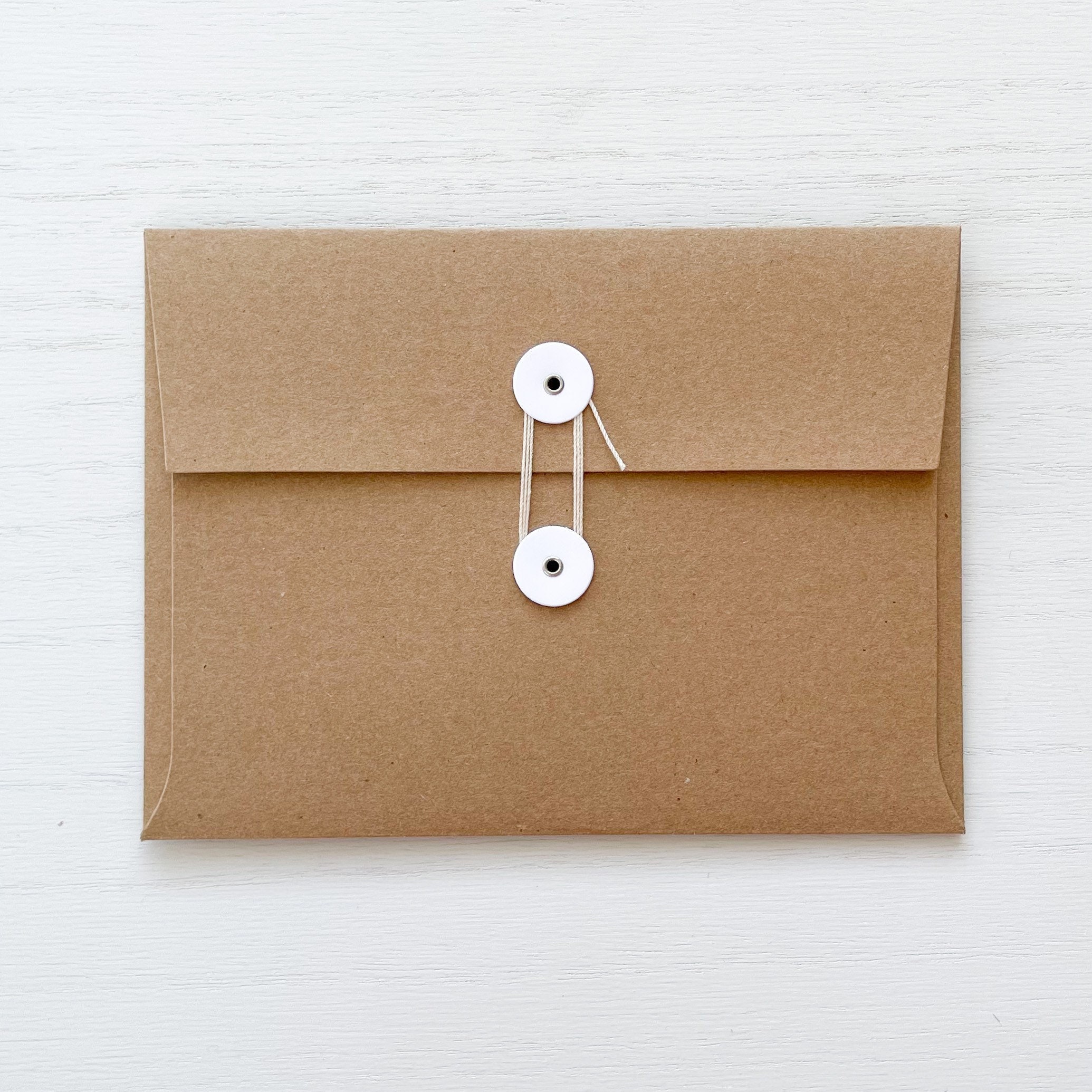 String Tie Envelopes Size A7 Outer Envelope - Etsy