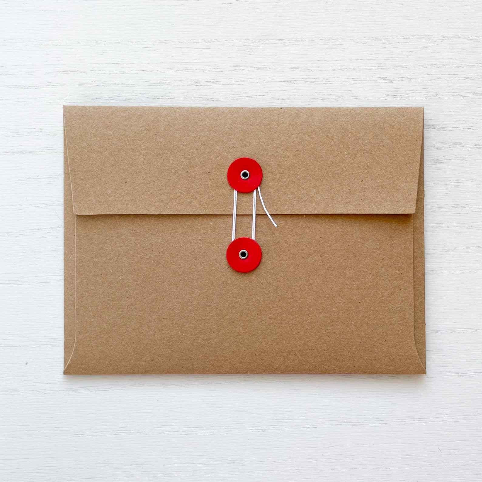 String Tie Envelopes Size A7 Outer Envelope - Etsy