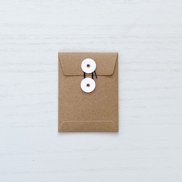String Tie Envelopes - Etsy
