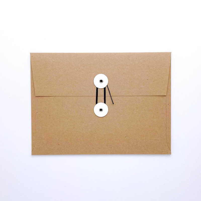 String Tie Envelopes - Etsy