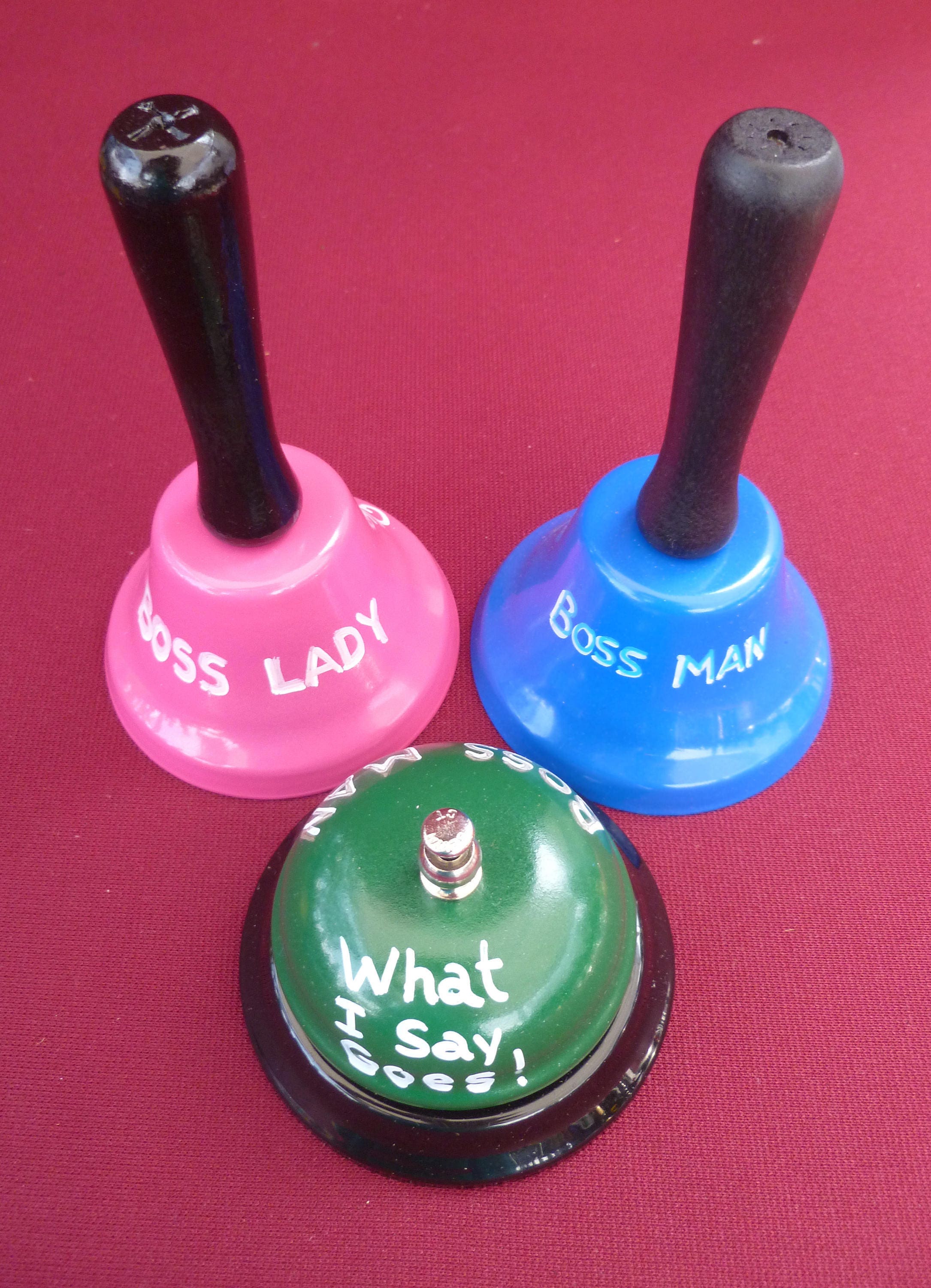 Boss Sayings on Bells, Call , Hotel, or Desk Bell, Tea Bell, Teacher ...