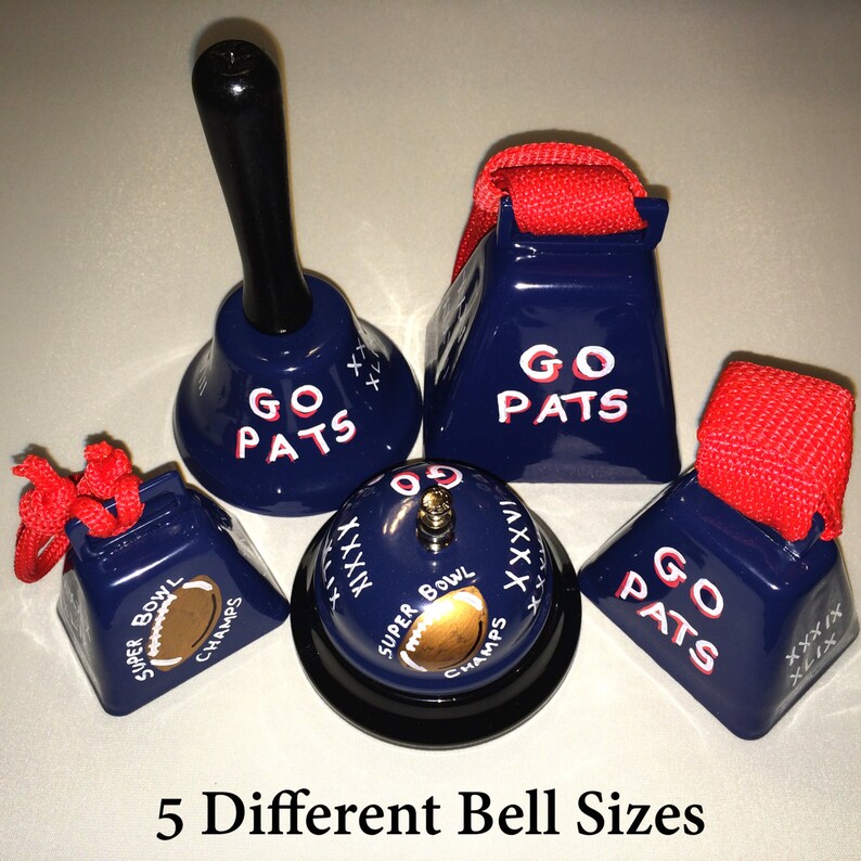 Sports New England Patriots Hand-painted Cow Bells Many - Etsy