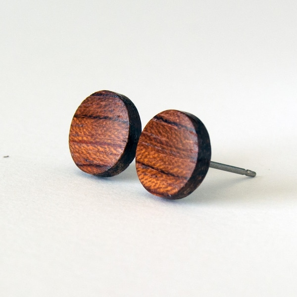 Wood Earrings - Etsy