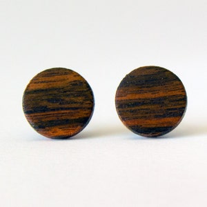 Wood Stud Earrings for Men Minimalist Jewelry Unique Everyday Studs ...