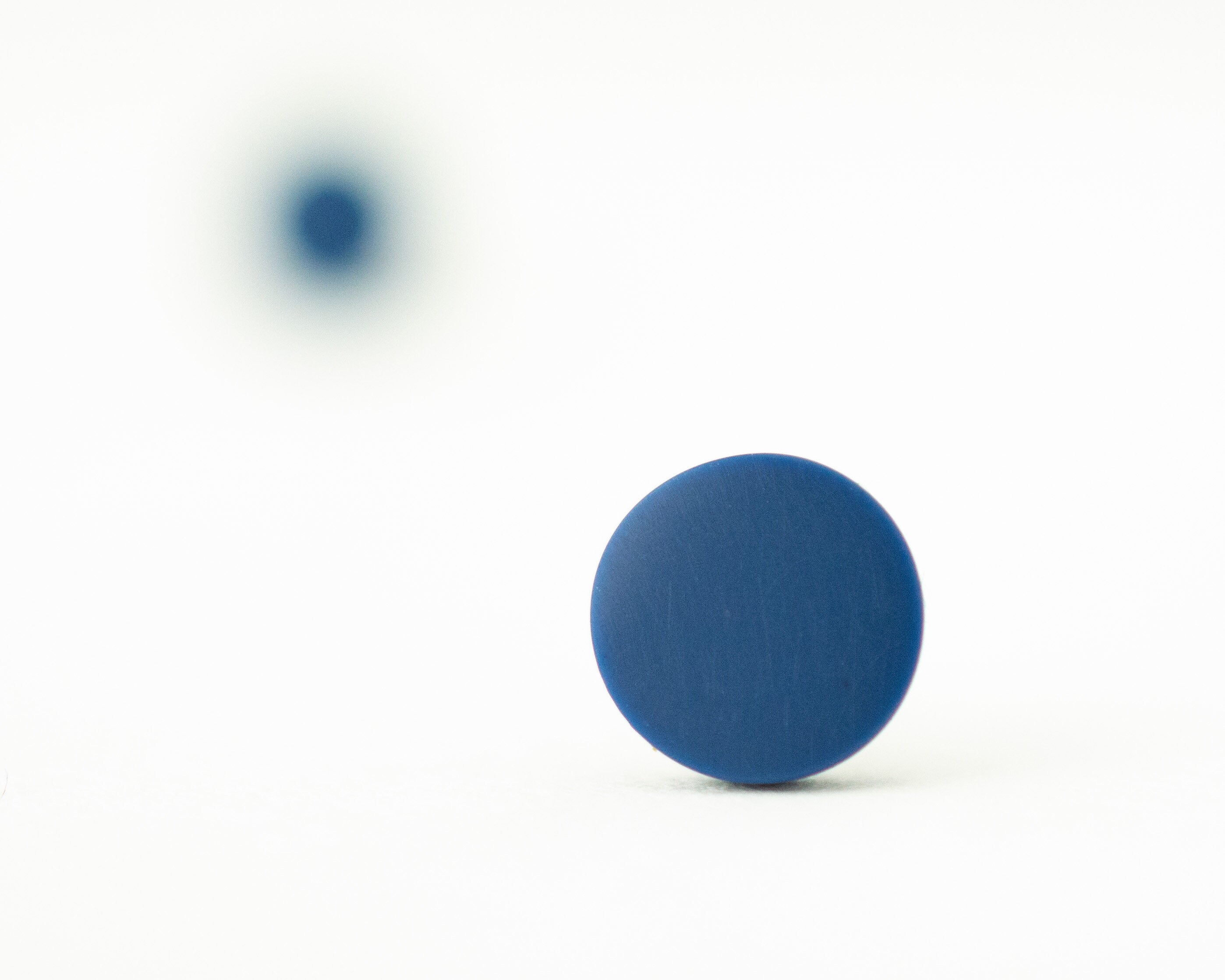Navy Blue Studs, Matte Navy Blue Earrings, Unisex Earrings, Matte Blue ...