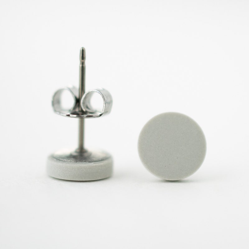 Grey Studs - Etsy