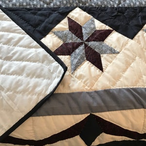 Stars Over Georgetown Amish Quilt 102x116 - Etsy