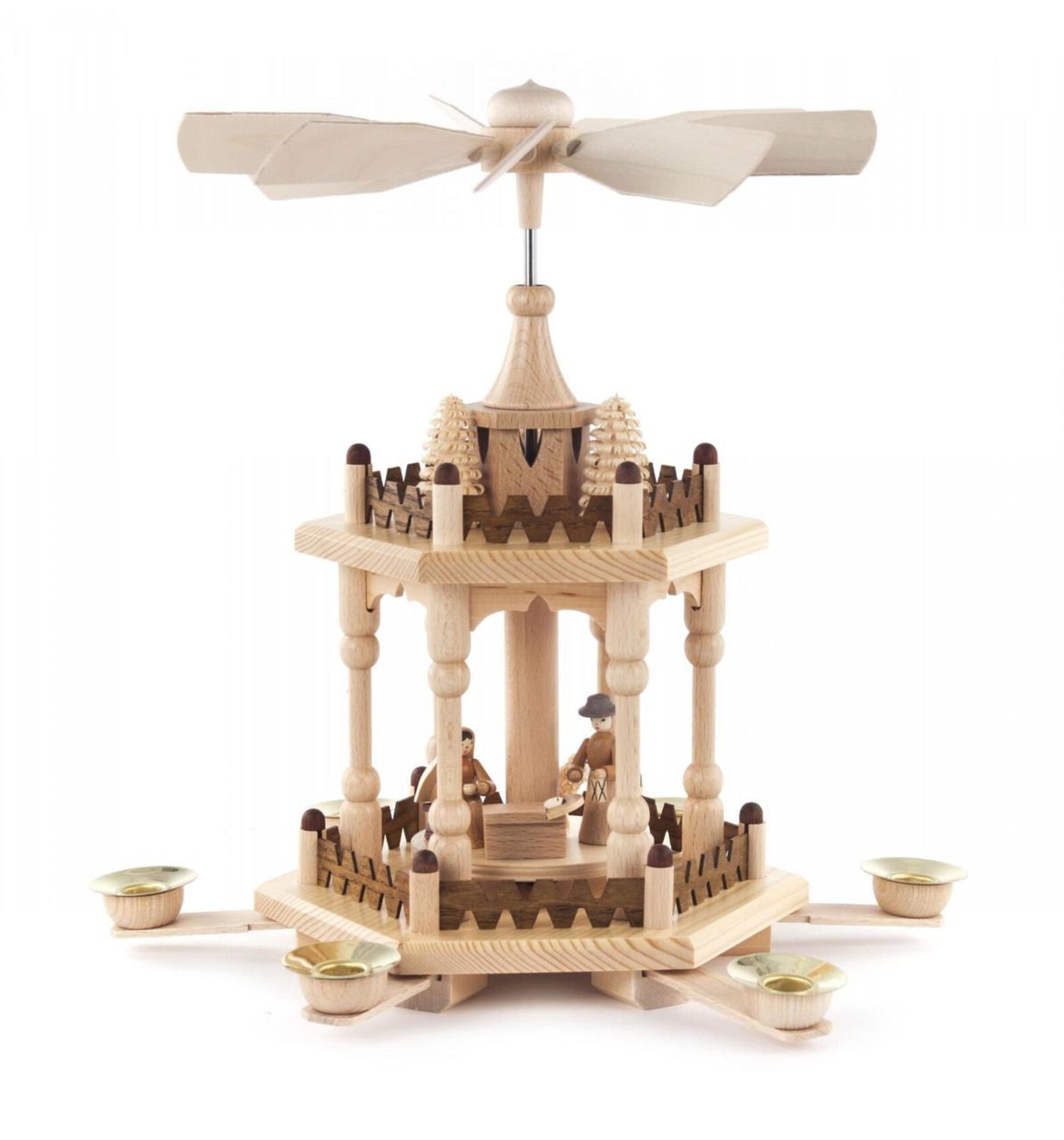 Natural Tree Nativity Pyramid 2 Level - Etsy