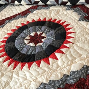 Stars Over Georgetown Amish Quilt 102x116 - Etsy