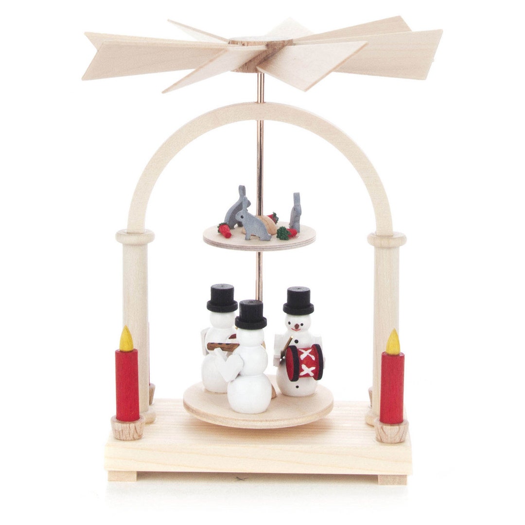 Miniature 2 Level Snowmen German Pyramid - Etsy