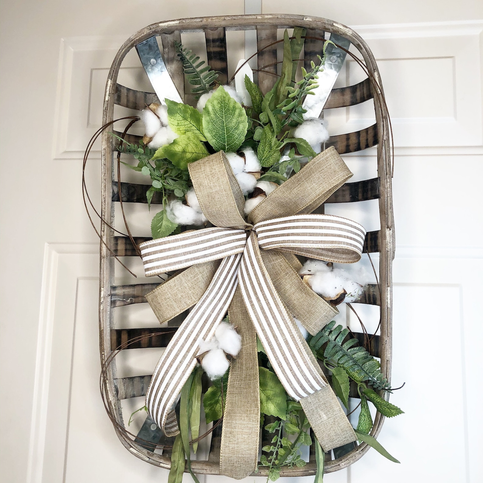 Cotton Farm House Country Basket, Rustic, Country Basket, Cotton Basket ...