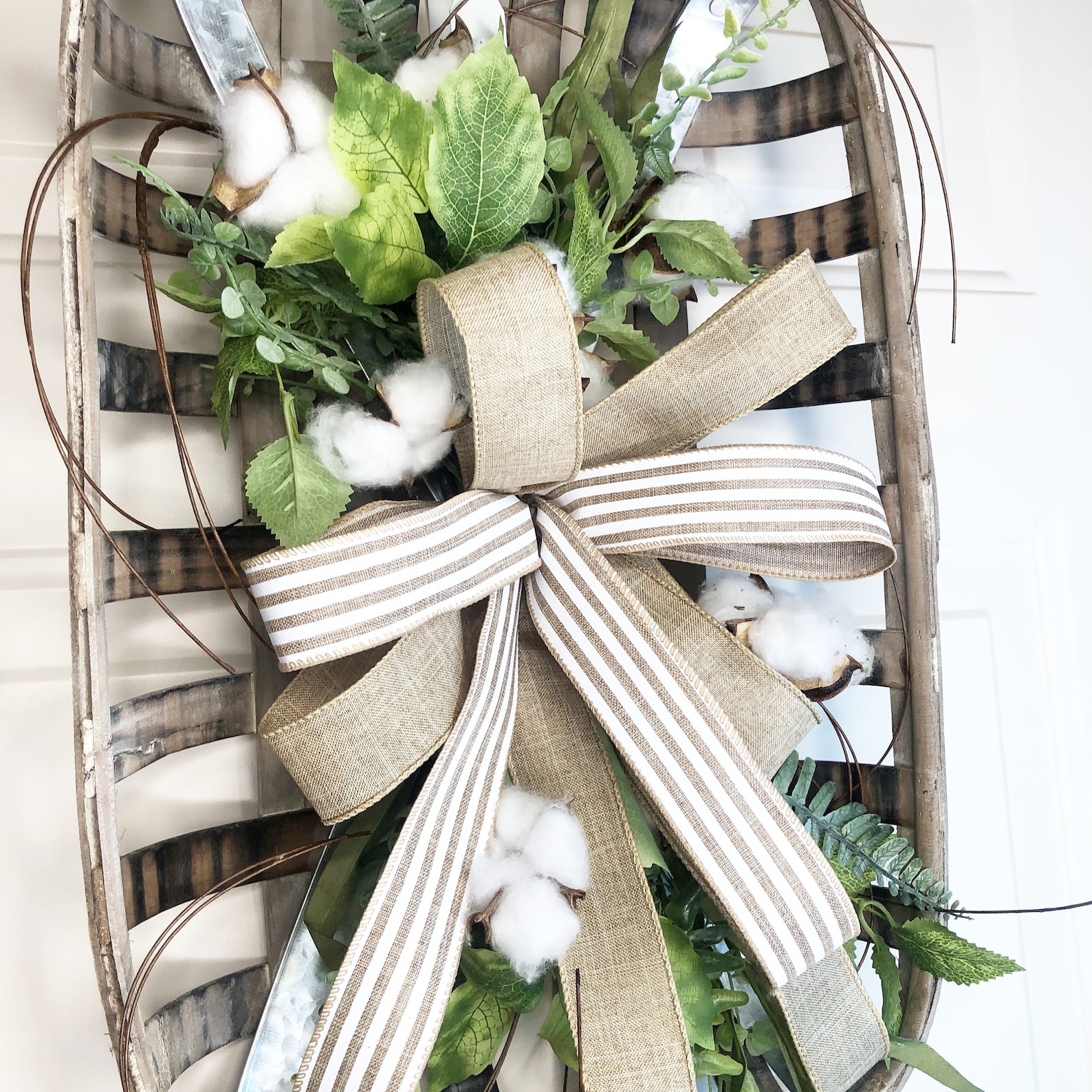 Cotton Farm House Country Basket, Rustic, Country Basket, Cotton Basket ...