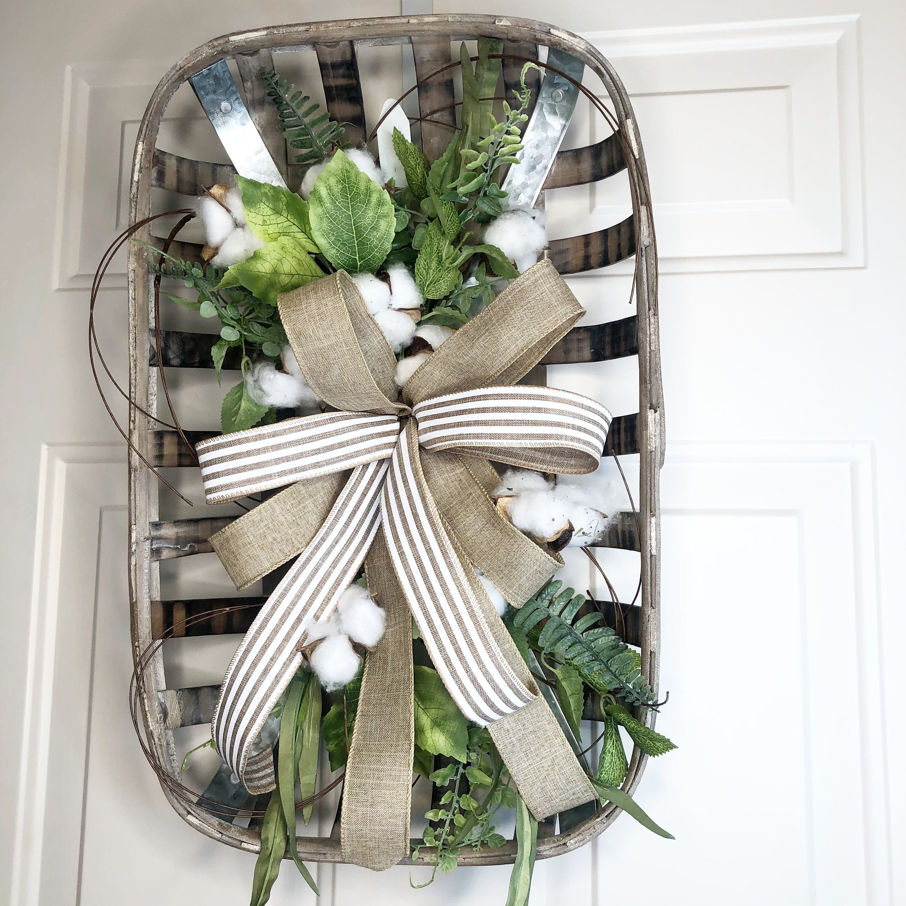 Cotton Farm House Country Basket, Rustic, Country Basket, Cotton Basket ...