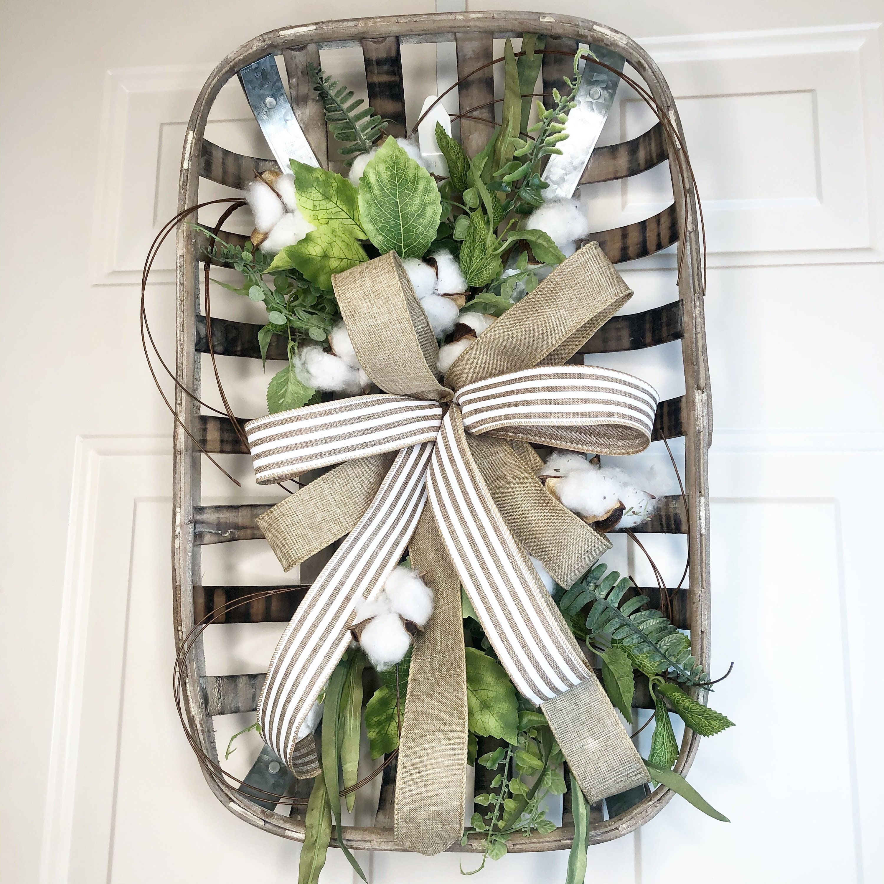 Cotton Farm House Country Basket, Rustic, Country Basket, Cotton Basket ...