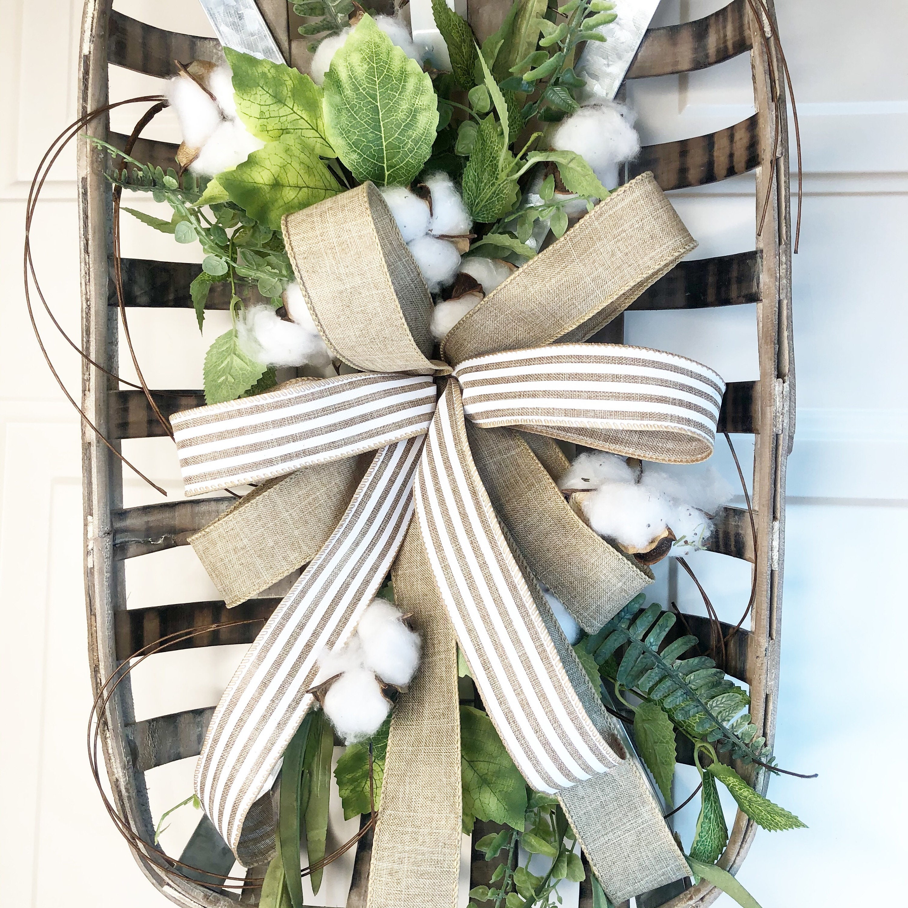 Cotton Farm House Country Basket, Rustic, Country Basket, Cotton Basket ...