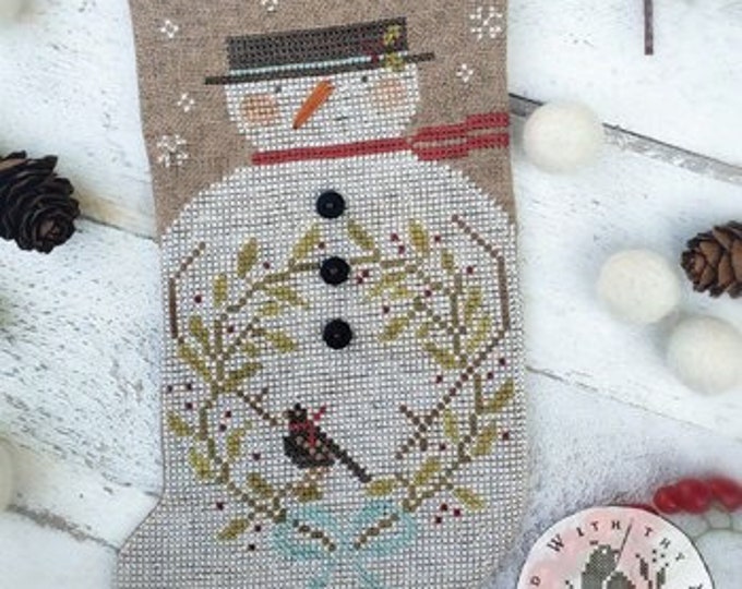 Primitive Cross Stitch Pattern A Winter's Day Visit by Brenda Gervais ...