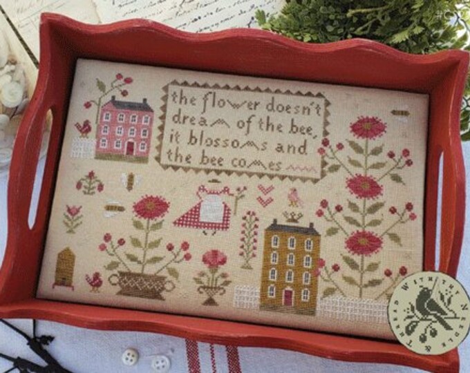 Primitive Cross Stitch Pattern When Flowers Blossom - Etsy