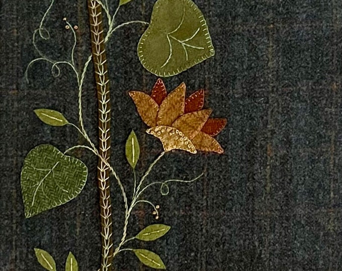 Wool Applique Pattern Midnight Garden Designed by Karen Yaffe - Kit ...