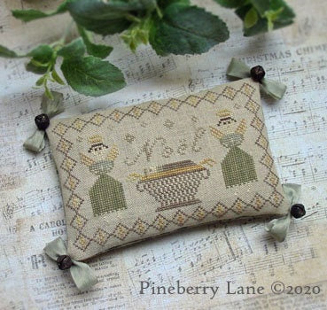 Primitive Cross Stitch Pattern Noel Designed by Pineberry Lane - Etsy