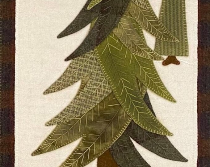 Wool Applique Pattern Winter in the Pines Designed by Karen Yaffe - Kit ...