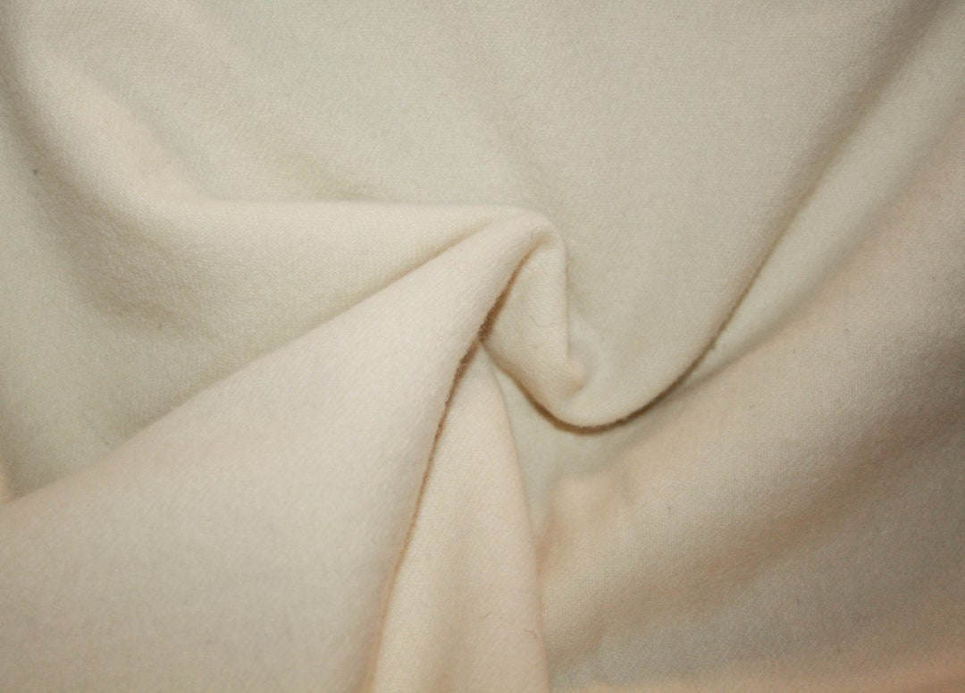Wool Fabric - Premium Solid Cream - IMPORTANT - See Chart "cut Size ...
