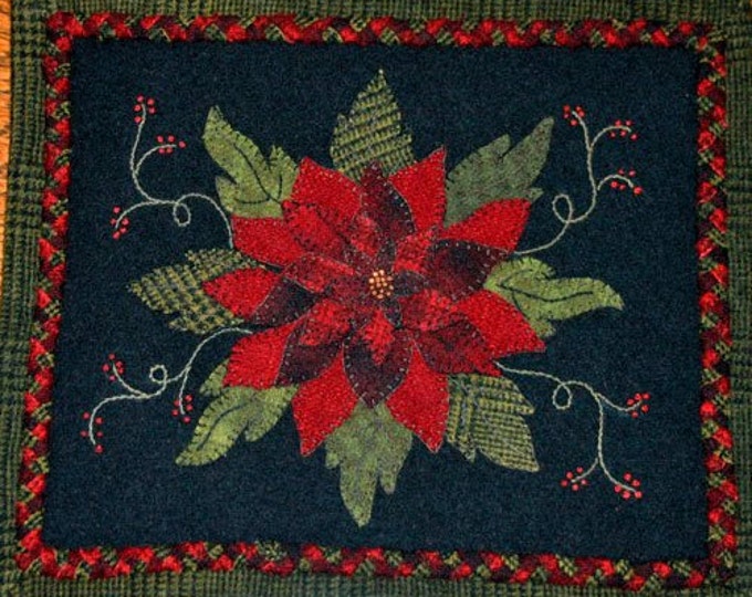 Wool Applique Pattern A Sign of Christmas Designed by Cricket Street ...