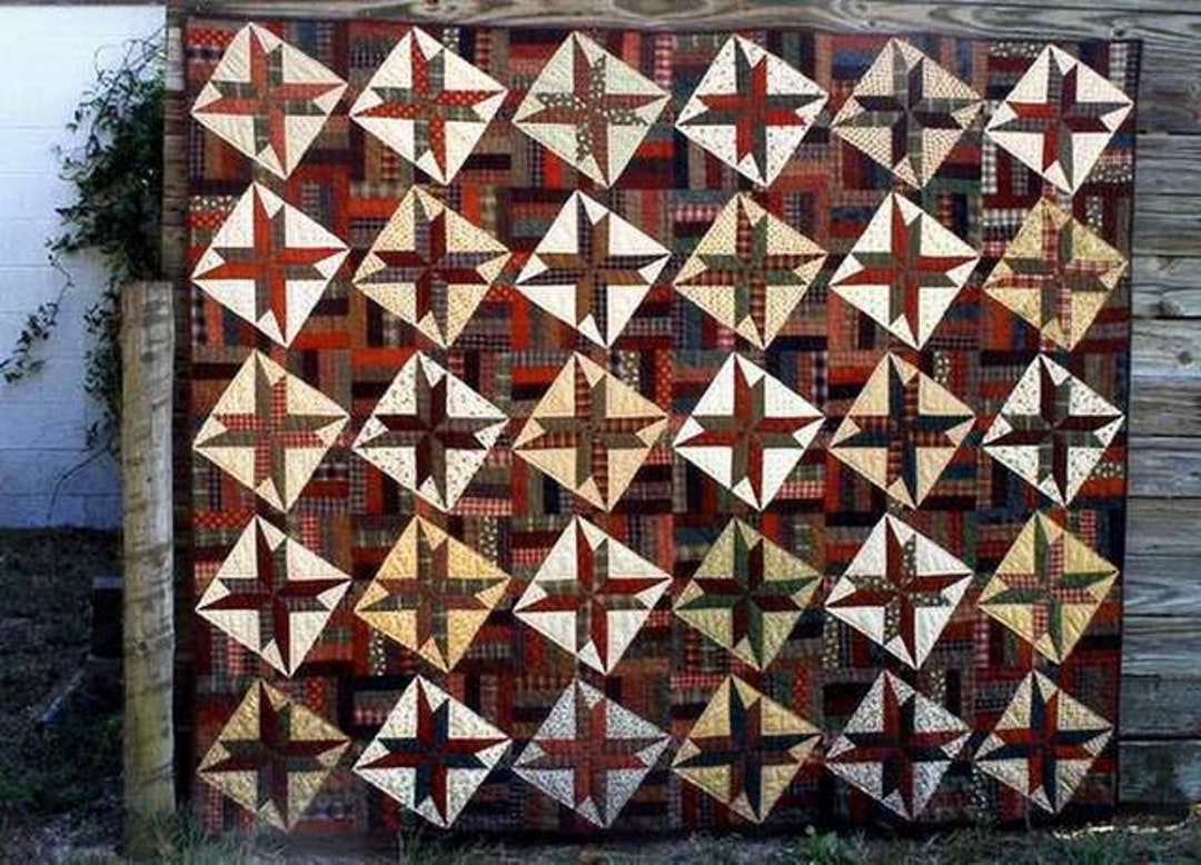 Prairie Christmas Star Quilt PDF Downloadable Pattern - Etsy
