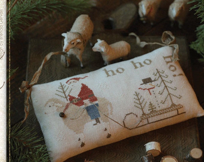 Primitive Cross Stitch Pattern Snow for Christmas by Brenda - Etsy