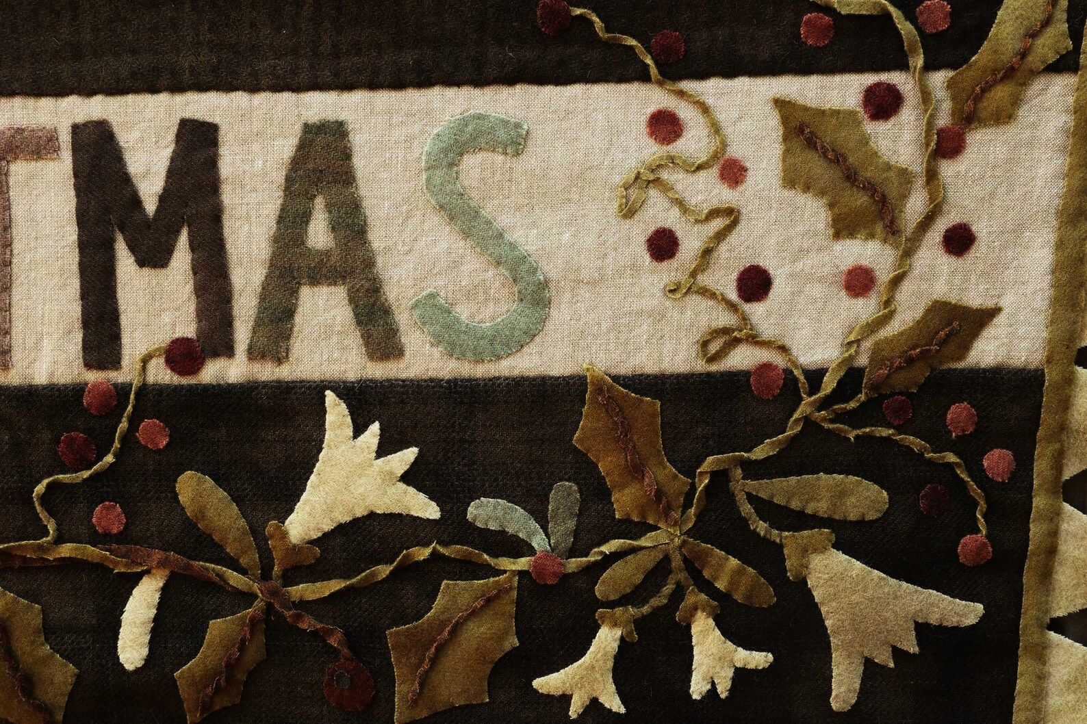 Primitive Wool Applique Pattern A Merry Christmas Designed - Etsy