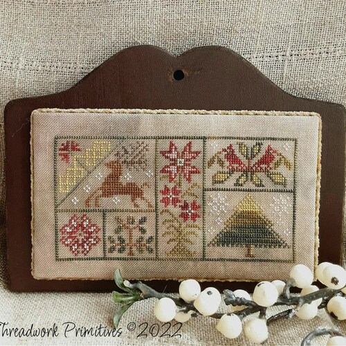 Primitive Christmas Cross Stitch Pattern Pdf Download - Etsy