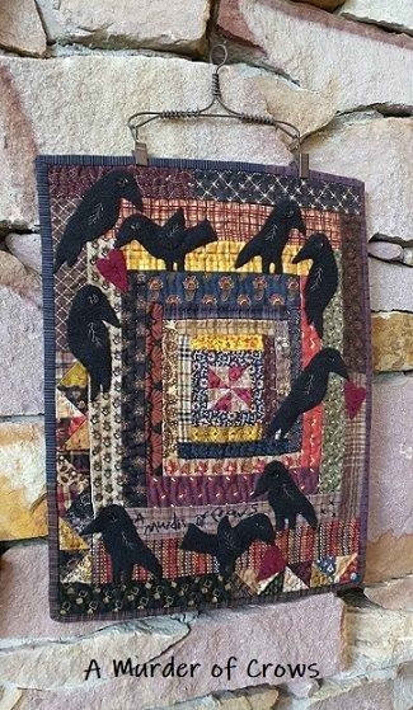 A Murder of Crows PDF Downloadable Applique Wall Quilt by Marian ...