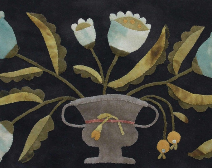 Primitive Wool Applique Pattern Bluebells by Maggie Bonanomi ...