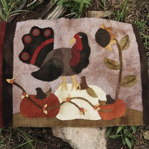 PDF Downloadable File Wool Applique Pattern Where Bittersweet Blooms by ...