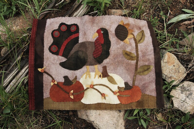 PDF Downloadable File Wool Applique Pattern Where Bittersweet - Etsy