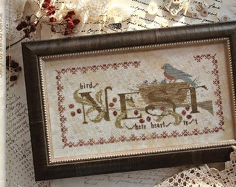 A Primitive Cross Stitch Pattern Peppermint and Pine by Brenda Gervais ...