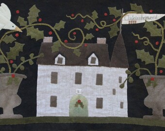 Primitive Wool Applique Strawberry Thief by Maggie Bonanomi Kit Option Available With Blackberry ...