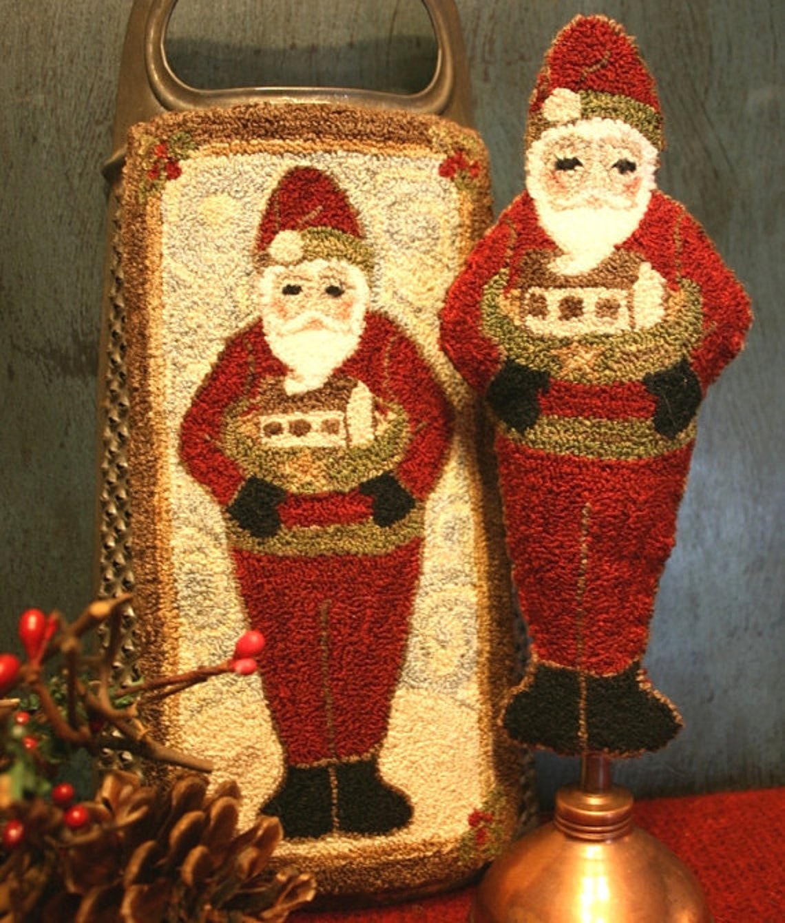 PDF Downloadable Punch Needle Pattern Old World Santa by Fiddlestix ...
