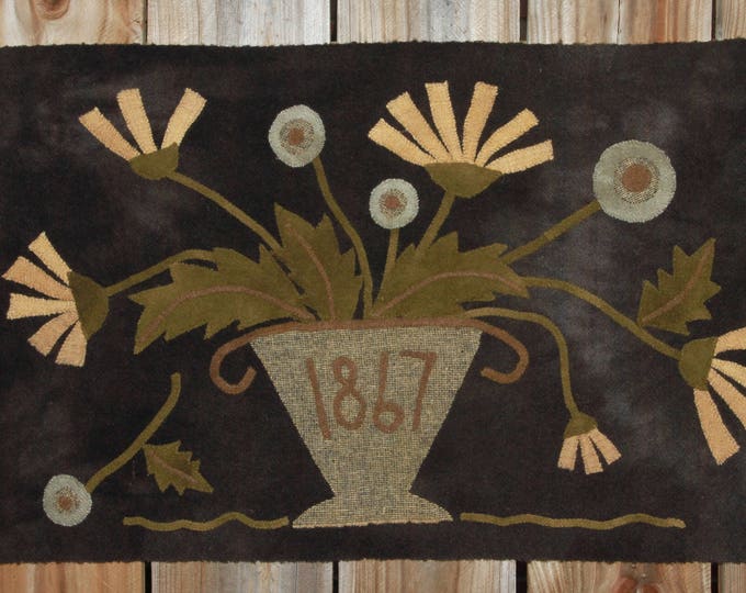 Primitive Wool Applique Pattern - Mixed Flowers by Maggie Bonanomi ...