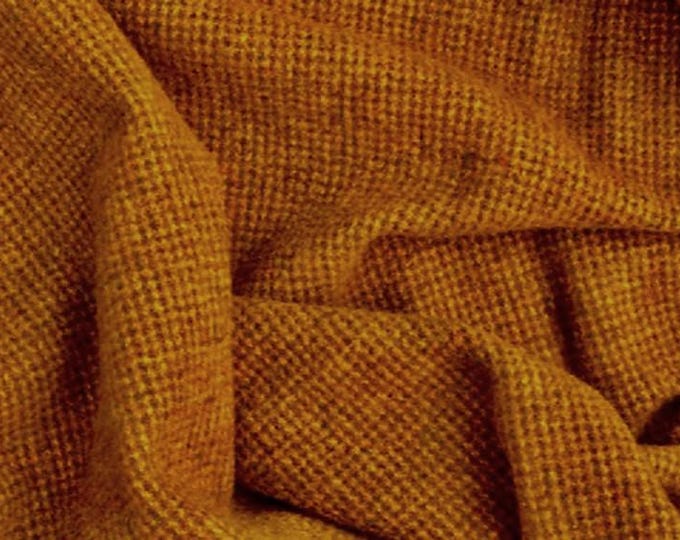 Wool Fabric Honey Mustard Tick - IMPORTANT - See Chart "cut Size Based ...
