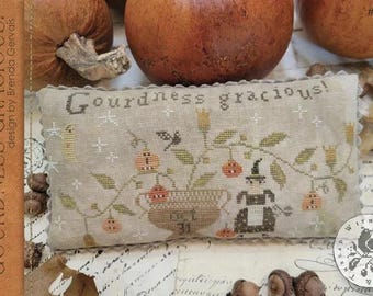 A Primitive Cross Stitch Pattern Peppermint and Pine by Brenda Gervais ...