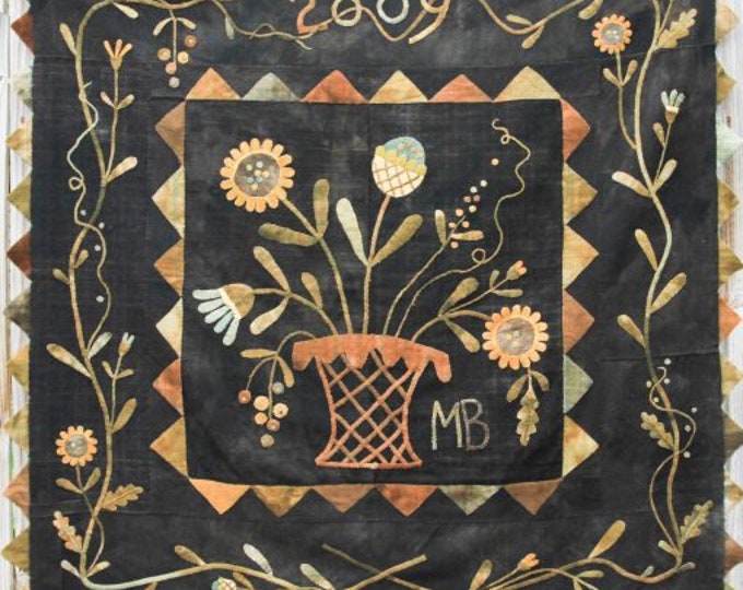 Wool Applique Pattern Wild Flowers of Summer Quilt by Maggie - Etsy