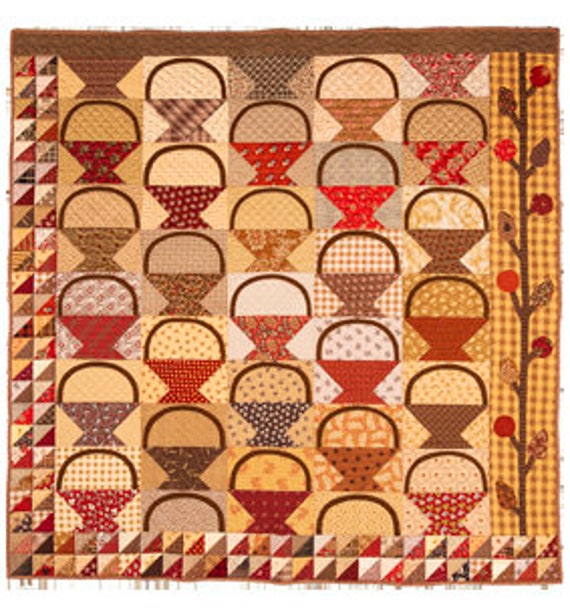 Primitive Quilt Pattern Basket Love by Norma Whaley Timeless - Etsy