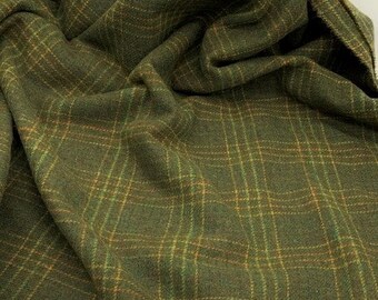 Wool Plaid Fabric | Etsy
