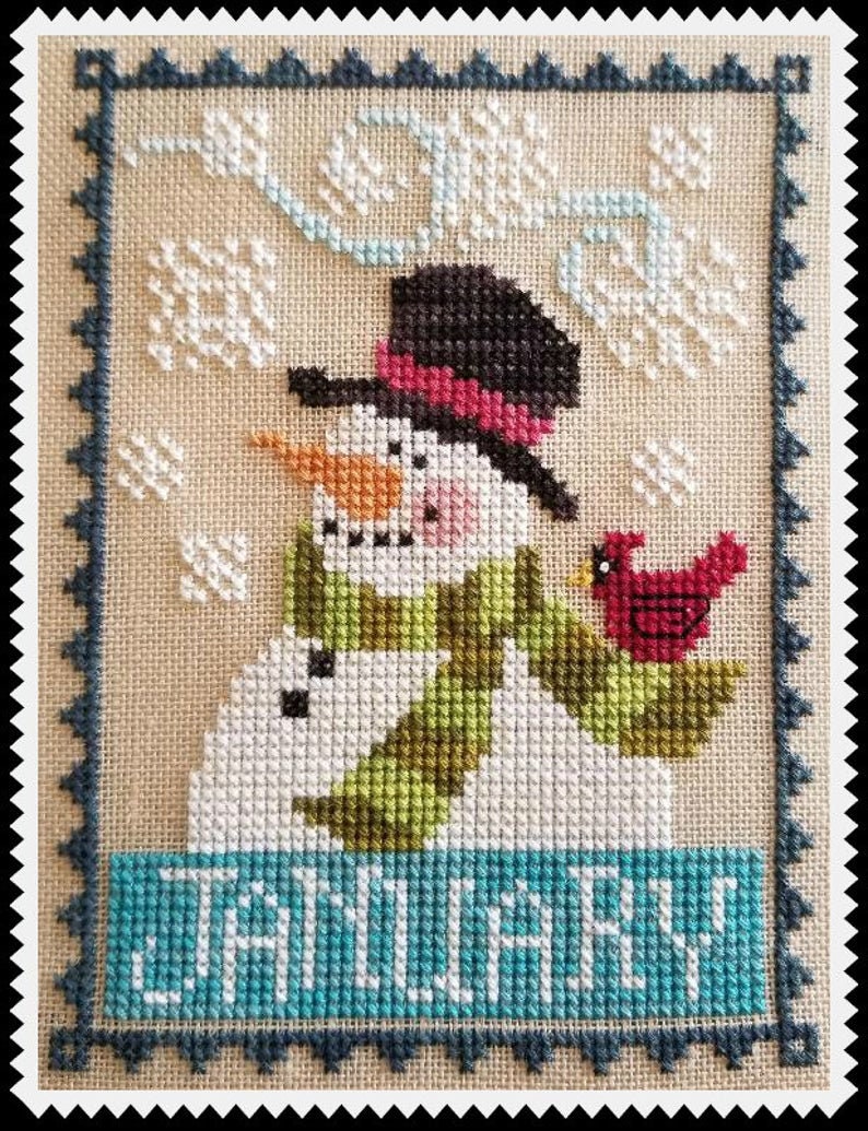 Monthly Trio January February March PDF Downloadable Cross - Etsy